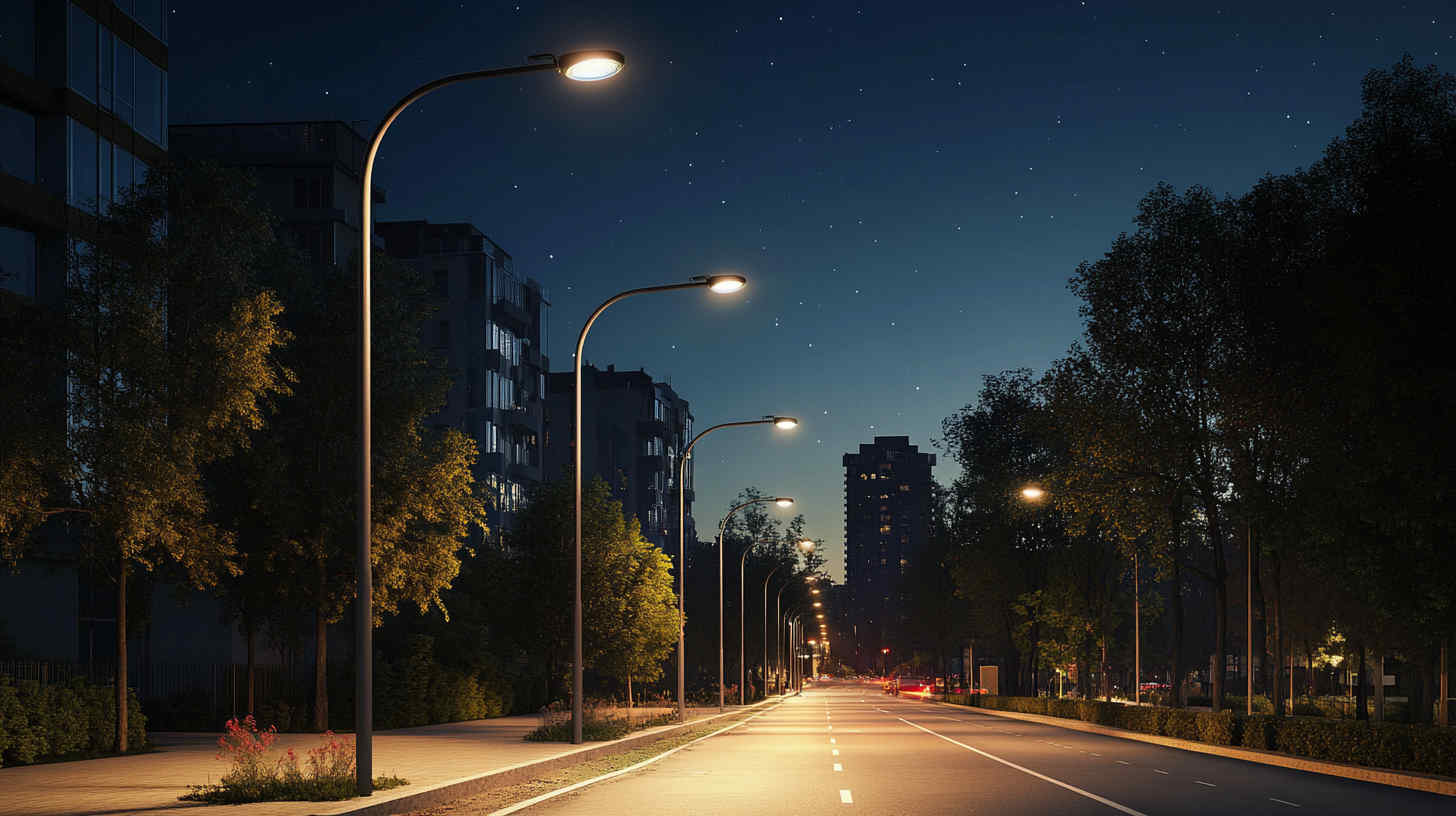 What are the different street light mounting arrangements?