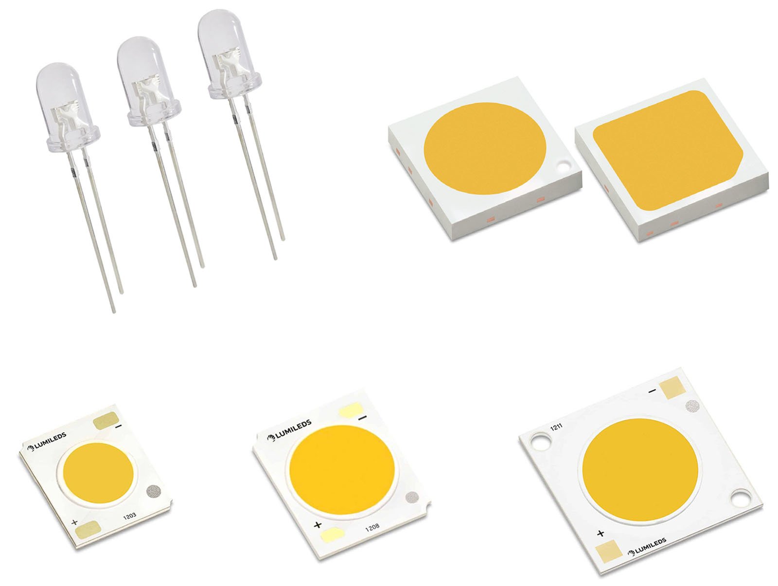 ¿Cuáles son los diferentes tipos de LED?