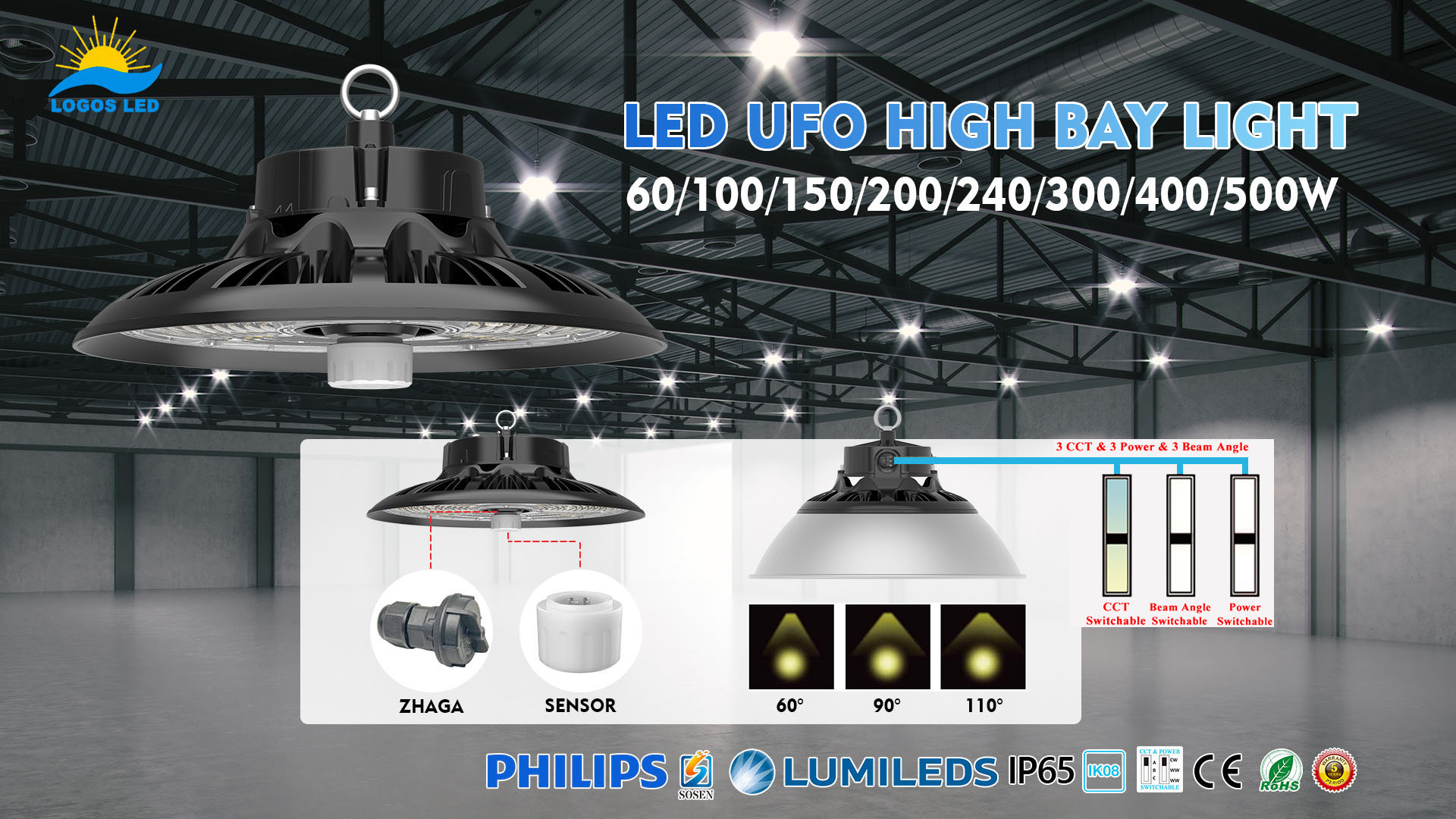 LED High Bay Light Fixture - Versatile Lighting Design